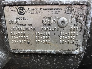 Allison 2000 SERIES (Stock # 1601) | Langille's Truck Parts